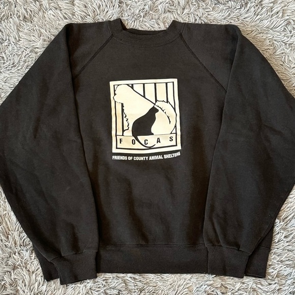 Hanes | Tops | Vintage 9s Unique Animal Friends Of Animal Shelters Cat ...